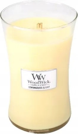 WoodWick velká svíčka Lemongrass & Lily 609.5 g