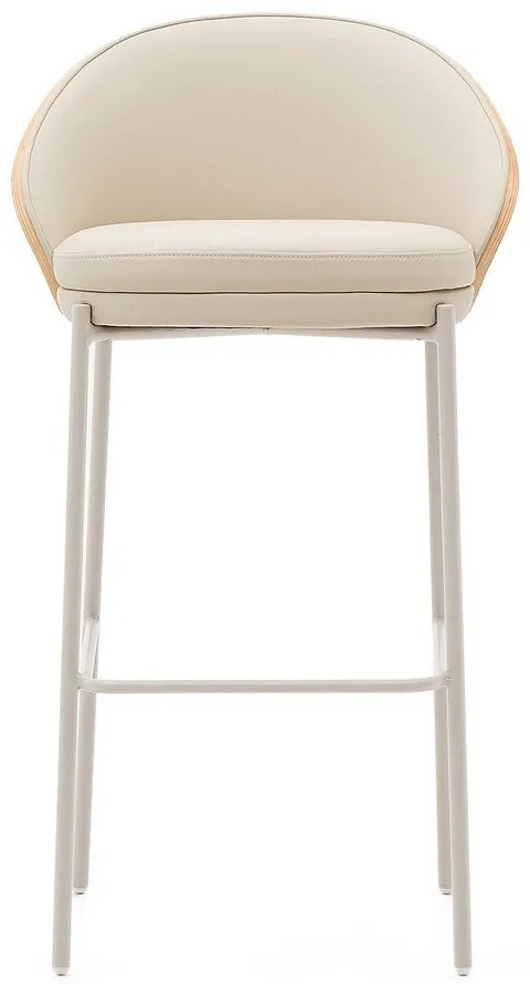 Béžová/v přírodní barvě barová židle (výška sedáku 77 cm) Eamy – Kave Home