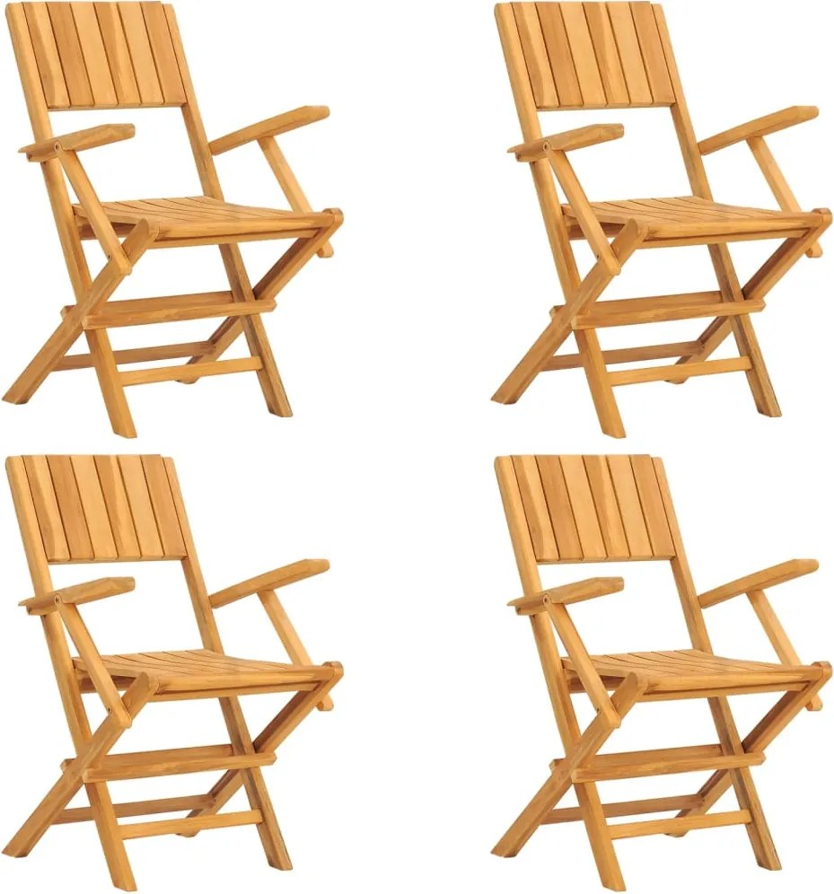 5dílný zahradní jídelní set masivní teakové dřevo 3155030
