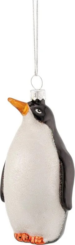 Skleněná vánoční ozdoba 6 cm King Penguin – Sass &amp; Belle