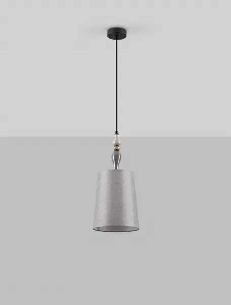 LED šedo-hnědé designové svítidlo Damo