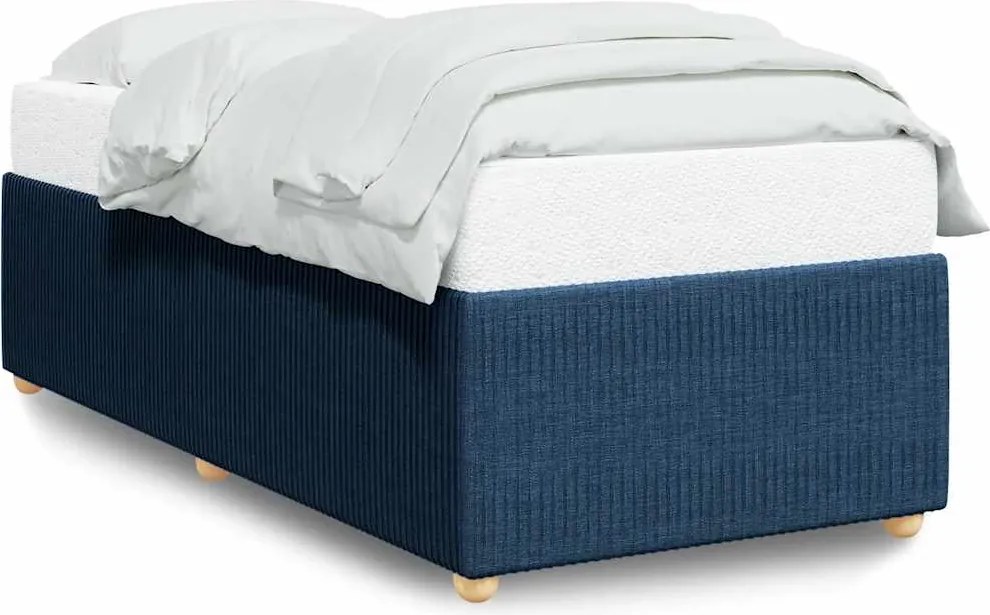 Rám postele bez matrací modrá 80x200 cm textil 3284899