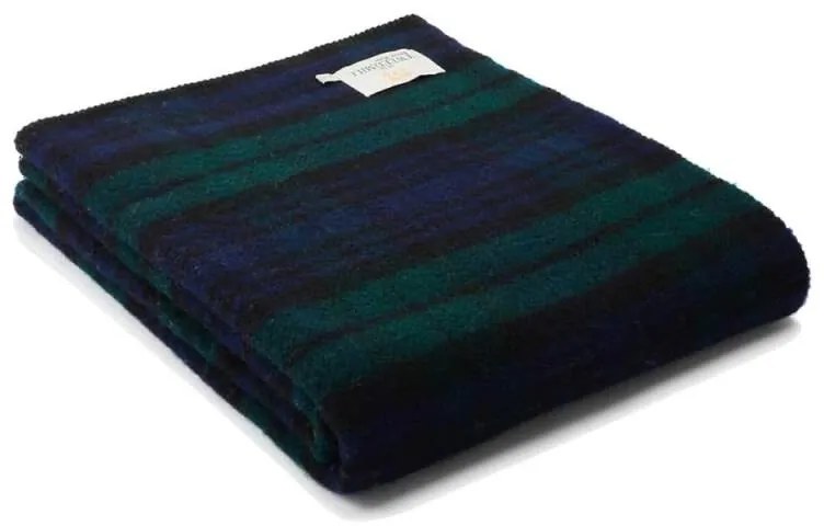 Vlněná deka Tartan Black Watch (bez třásní) 200 x 150 cm Tweedmill
