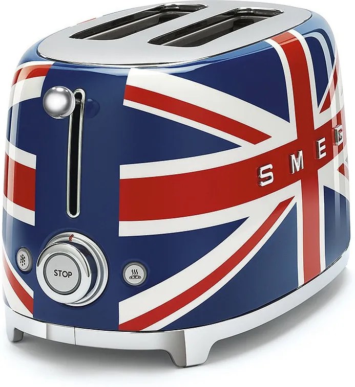 Toustovač Smeg 50´s Retro Style TSF01, 2x2, Union Jack, TSF01UJEU