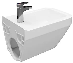 Cersanit Crea WC bidet závěsný hranatý, bílá, K114-010
