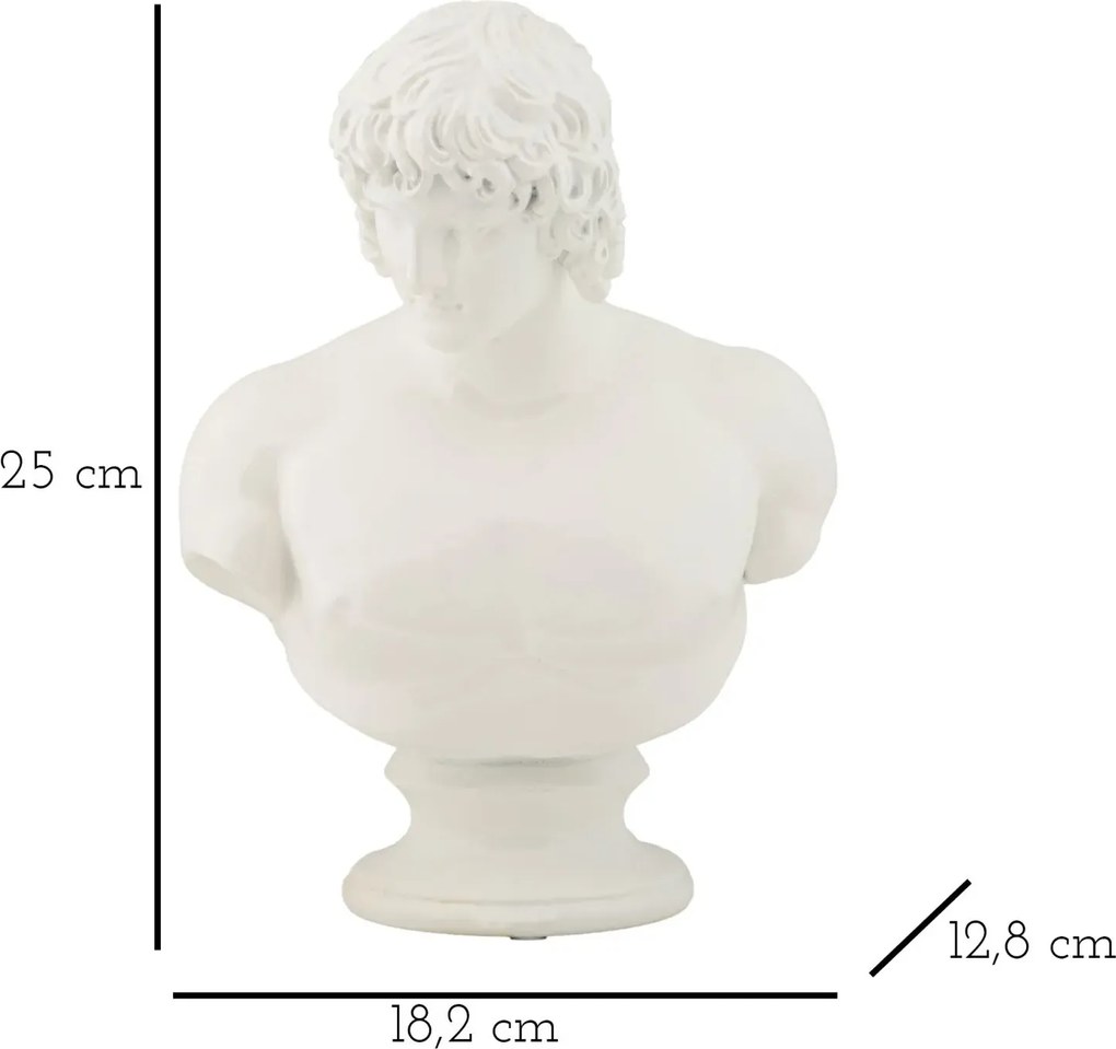 Socha Centurion 25 cm bílá