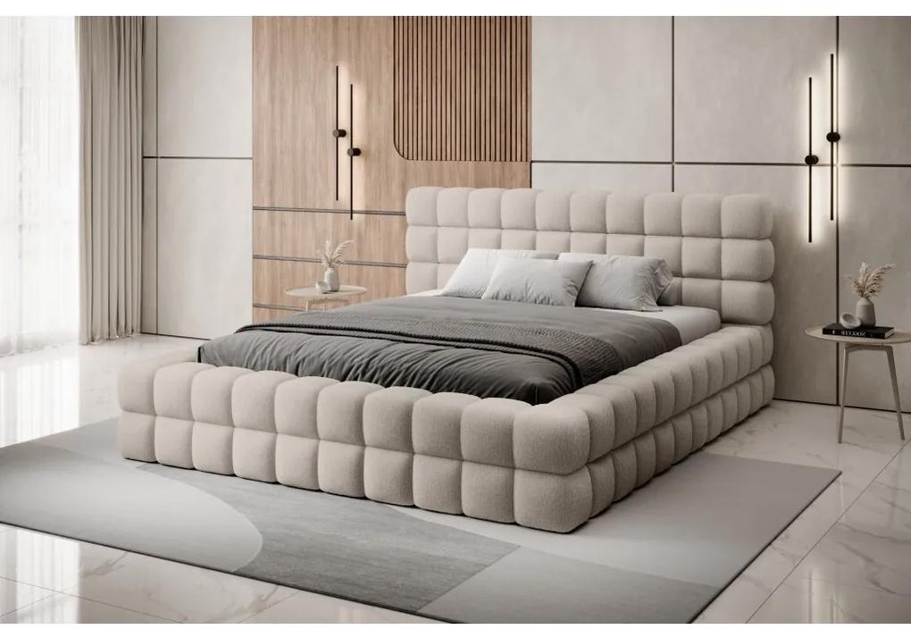 Eltap Čalouněná postel Dizzle Materiál a barva potahu: Amore 03 - šedá, Rozměry (cm): 140x200
