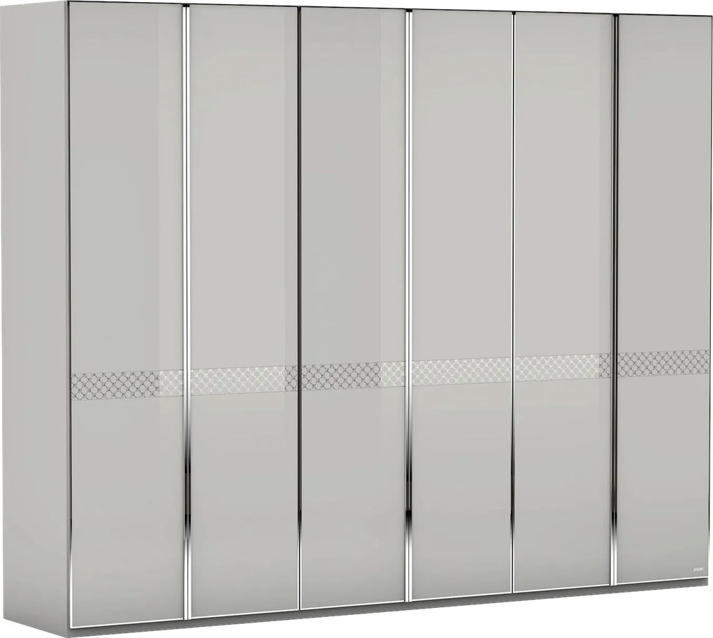 XXXLutz ŠATNÍ SKŘÍŇ S OTOČNÝMI DVEŘMI, světle šedá, 298/240/63 cm Joop! - Šatní skříně - 000531028203