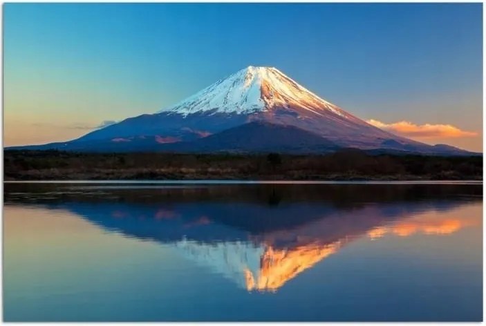 Obraz na plátně, Fudži Hora Japonská krajina 120x80