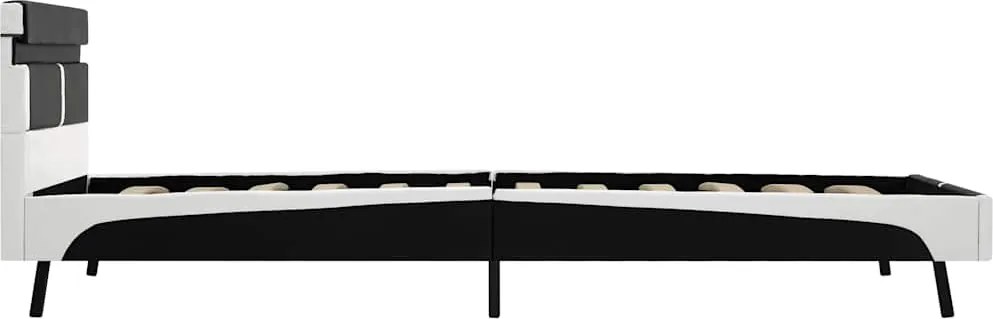 Rám postele s LED světlem černý umělá kůže 90 x 200 cm 280302