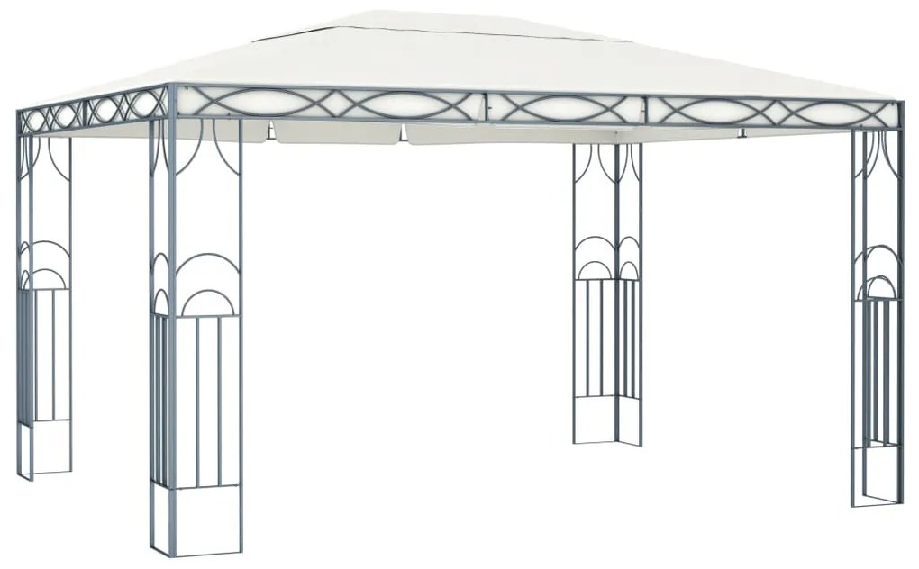 48048 vidaXL Altán 400 x 300 cm krémový