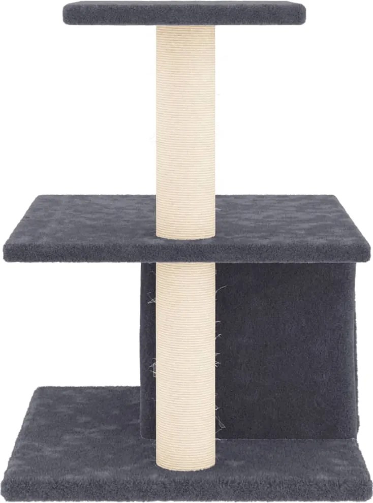 Škrabadlo pro kočky se sisalovými sloupky tmavě šedé 48 cm 171788