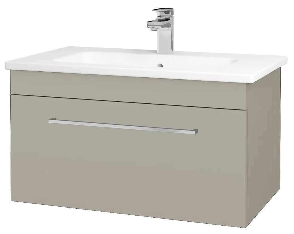 Dřevojas Koupelnová skříň ASTON SZZ 80 Varianta: N01 Bílá lesk / Úchytka T07 / D15 Nebraska