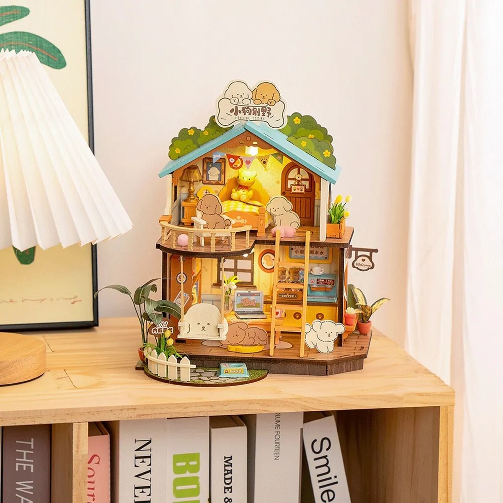 RoboTime Miniatura domečku Domeček pro štěňátka
