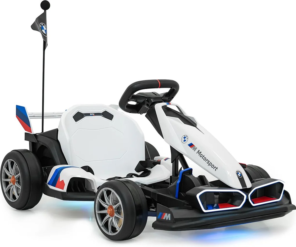 Ramiz BMW motokára s funkcí driftu bílá