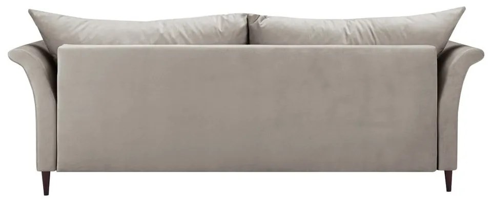 Béžová rozkládací pohovka s úložným prostorem Mazzini Sofas Pivoine