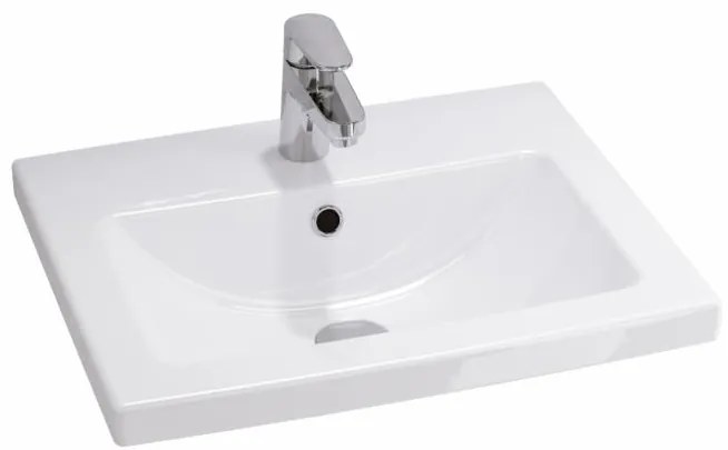 Cersanit - SET skříňka + umyvadlo, bílý lesk, LARA COMO 50, S801-146-DSM