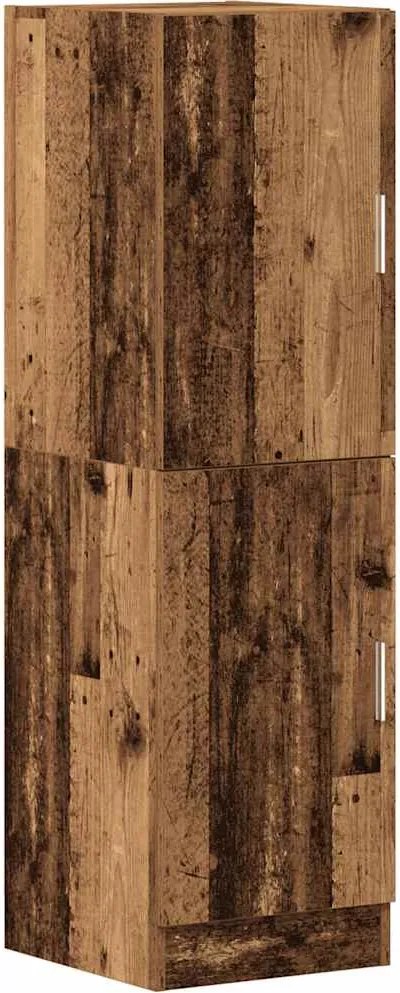 Sada 3 kusů kuchyňských skříněk old wood kompozitní dřevo 3324158
