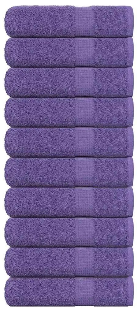 Ručníky do sprchy FROGN 10 ks fialové 70x140 cm 360 g/m² 136883