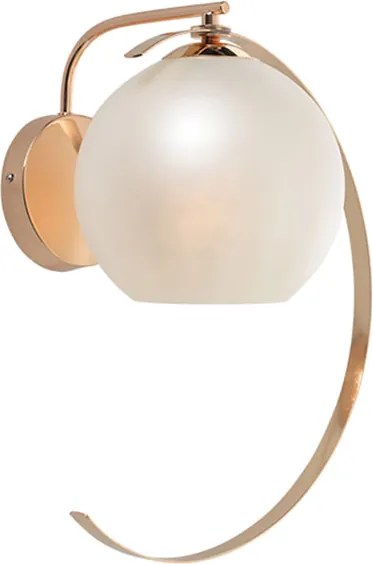 Nástěnné svítidlo IPARELE | Ø20cm, zlato + perla | Aca Lighting (DCR17501W)