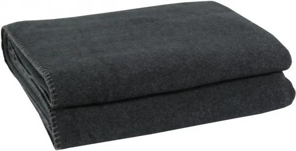 Fleecová deka Soft-Fleece antracite, Zoeppritz, Německo Tmavě šedá 160x200  cm | BIANO