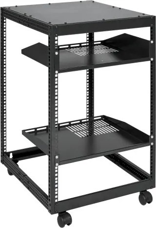 15U serverový stojan s otevřeným rámem, 38,1–101,6 cm