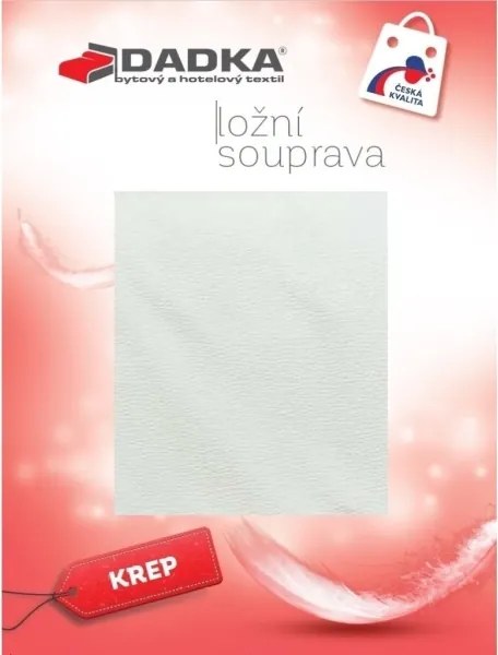 DADKA Povlečení krep Žlutý UNI 240x200, 2x70x90 cm
