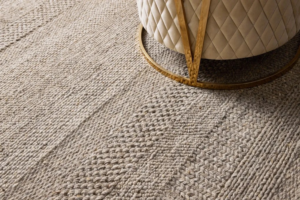 Ručne viazaný kusový koberec Mojave DESP P54 Sand, 80x150, béžová, chodba / predsieň, Diamond Carpets India