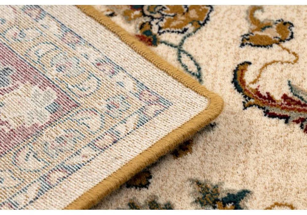 Vlněný kusový koberec Tari krémový bordó 200x300cm