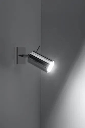 Nástěnné bodové svítidlo SOLLUX Ring GU10 1x40W bez zdroje SL.0727 chrom