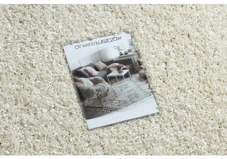 Dywany Luszczow Dětský kusový koberec SOFFI kulatý, shaggy 5 cm krém Rozměr koberce: 160 cm KRUH