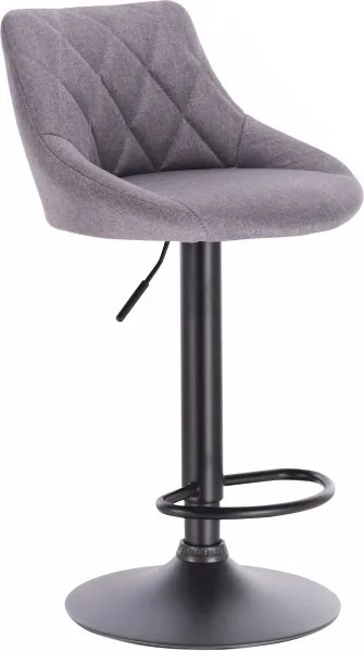Barová židle TERKAN šedá / černá