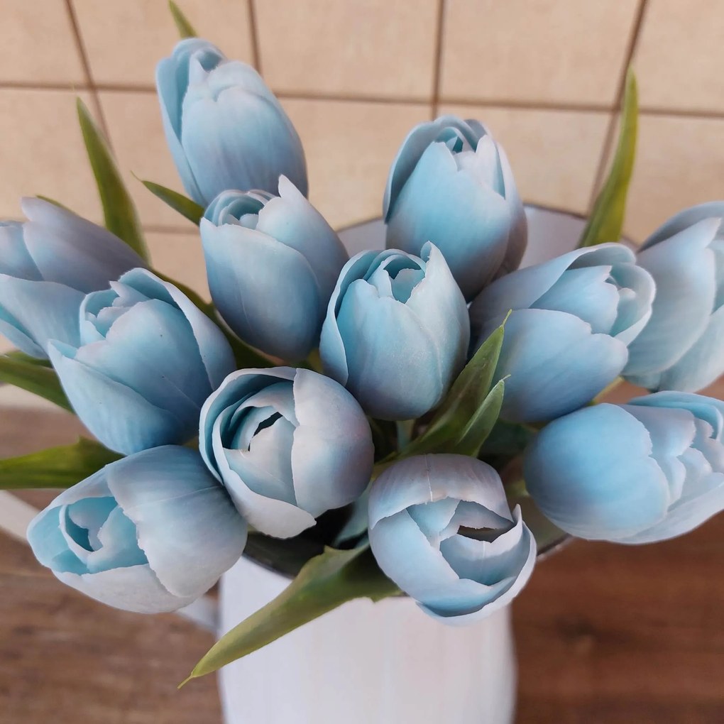 Umělý tulipán - obláčkový