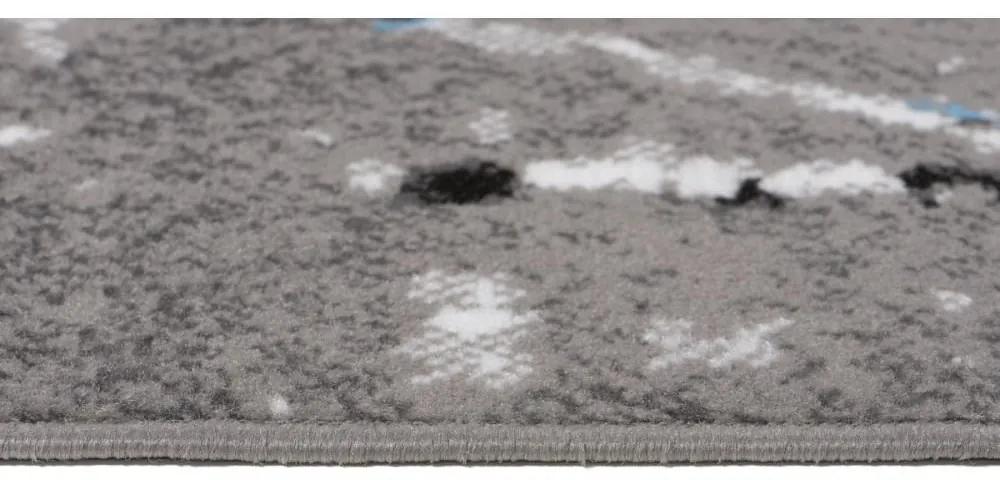 Kusový koberec PP Kevis šedomodrý 140x200cm