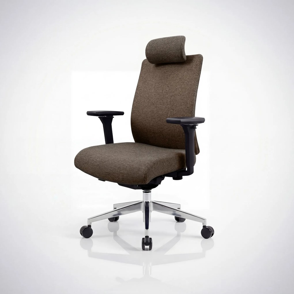 Ergonomická kancelářská židle hnědá VECTOR