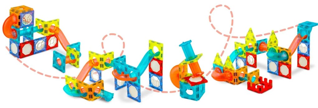 Magnetické cihly s osvětlením RK-763 Ricokids