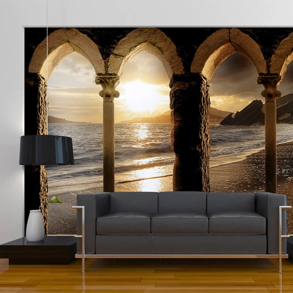 Fototapeta Bimago - Castle on the beach + lepidlo zdarma 200x140 cm