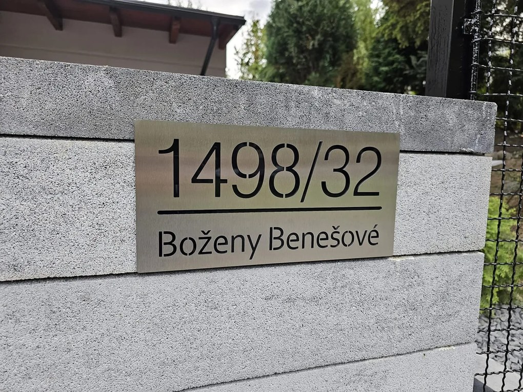 Domovní číslo tabulka 5b Velikost: Grafická vizualizace - bez výroby