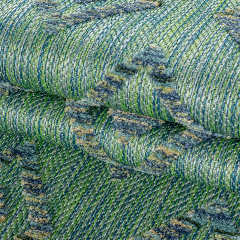 Ayyildiz, Kusový koberec Bahama 5152 Green – na ven i na doma, 80x250, zelená, chodba / předsíň