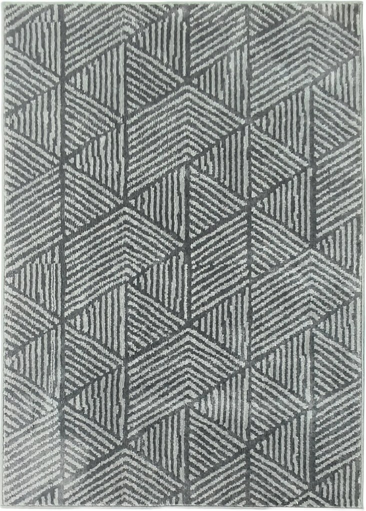 HOMCOM Koberec do obývacího pokoje v moderním stylu, omyvatelný koberec 150 x 80 cm tmavě šedý