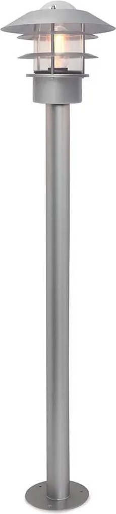 Venkovní stojací lampa Elstead HELSINGOR/stříbrná/100 cm