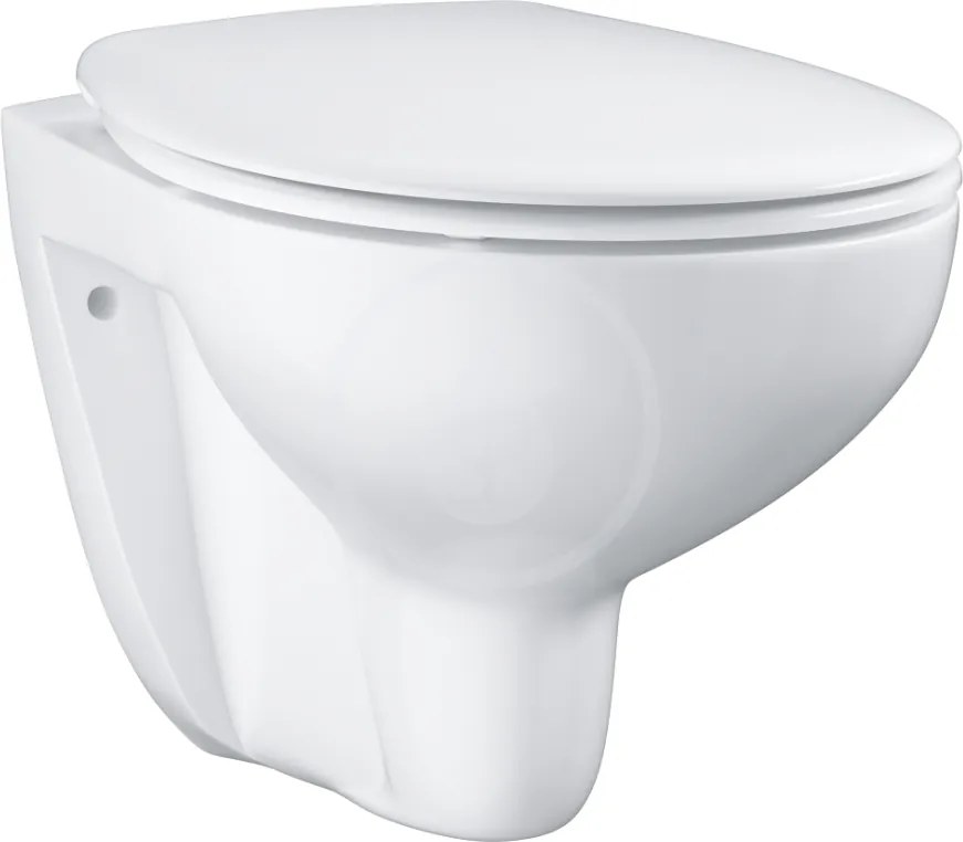 GROHE - Bau Ceramic Závěsné WC se sedátkem SoftClose, rimless, alpská bílá 39351000