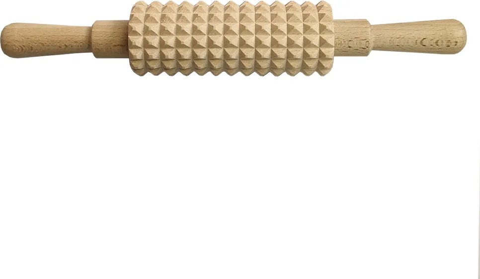AMADEA Dřevěný masážní váleček 28 cm
