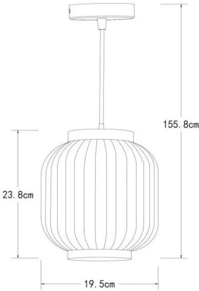 Lucide 13435/01/31 - Lustr na lanku GOSSE 1xE27/40W/230V