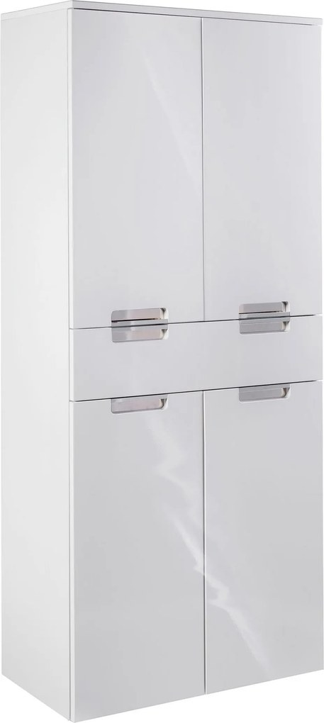 XXXLutz VYSOKÁ SKŘÍŇ, bílá, bílá, 65,0/159,0/35,0 cm Voleo - Koupelnové série - 000865005303