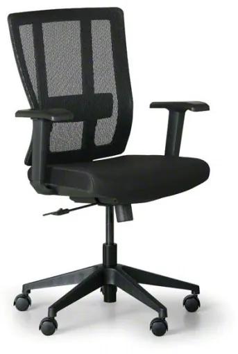 Kancelářská židle MET, černá/zelená