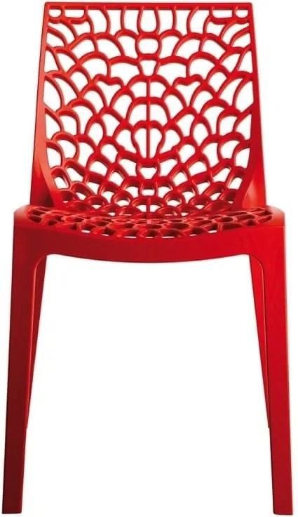 Jídelní židle Coral-C, červená
