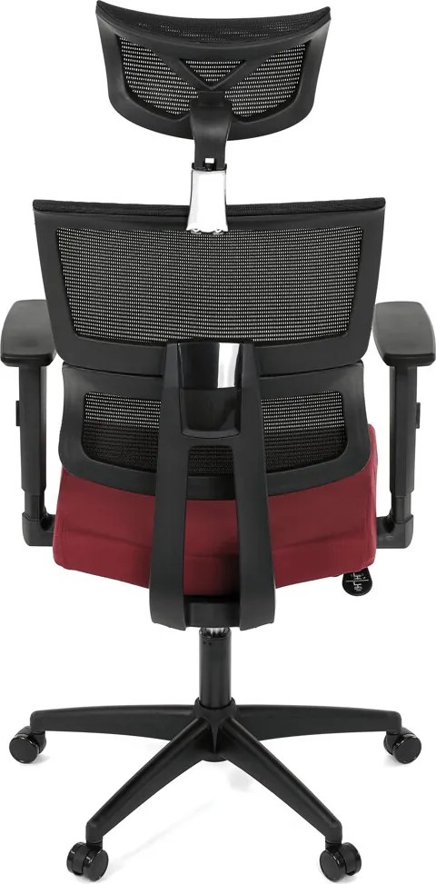 Ergonomická kancelářská židle MERANO - červená síťovina