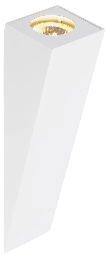 SLV 151561 Altra Dice WL-2, trojúhelníkové nástěnné svítidlo v bílé úpravě, 1x35W, výška 30cm