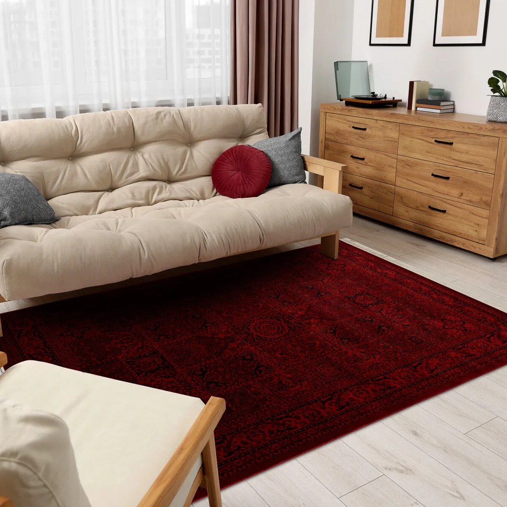 Dywany Łuszczów, Kusový koberec Orient 5365 vínový, 150x230, červená, kancelář